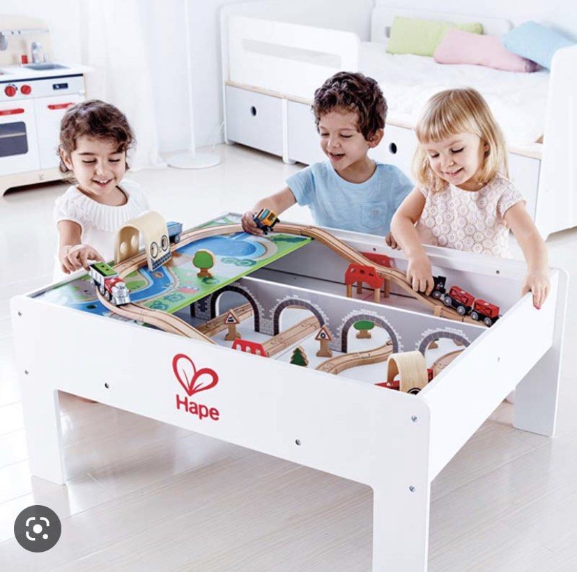 Hape Train Table, Hobbies & Toys, Toys & Games on Carousell