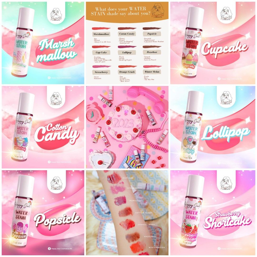 Happy Soul Water Stain Lip Tint, Beauty & Personal Care, Face, Makeup ...