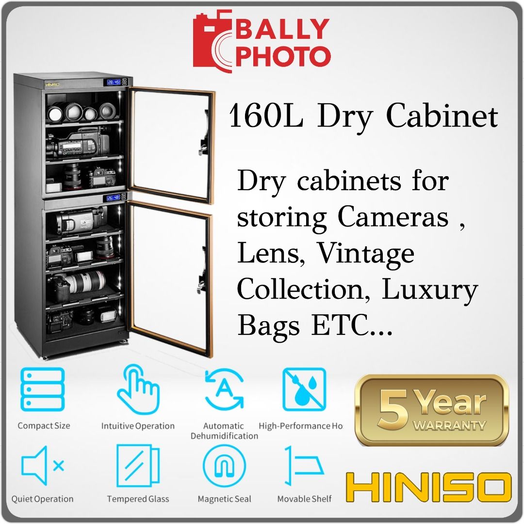HINISO AD-160L 160L DRY CABINET, Photography, Photography Accessories ...