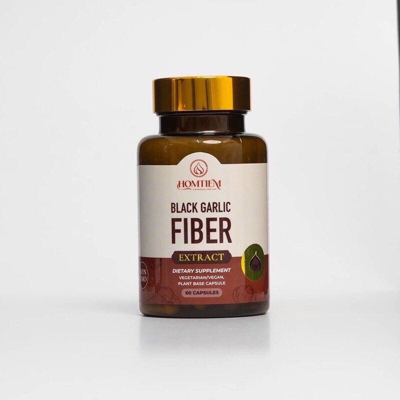 Homtiem Black Garlic Fiber Capsules - 60, Health & Nutrition, Health ...