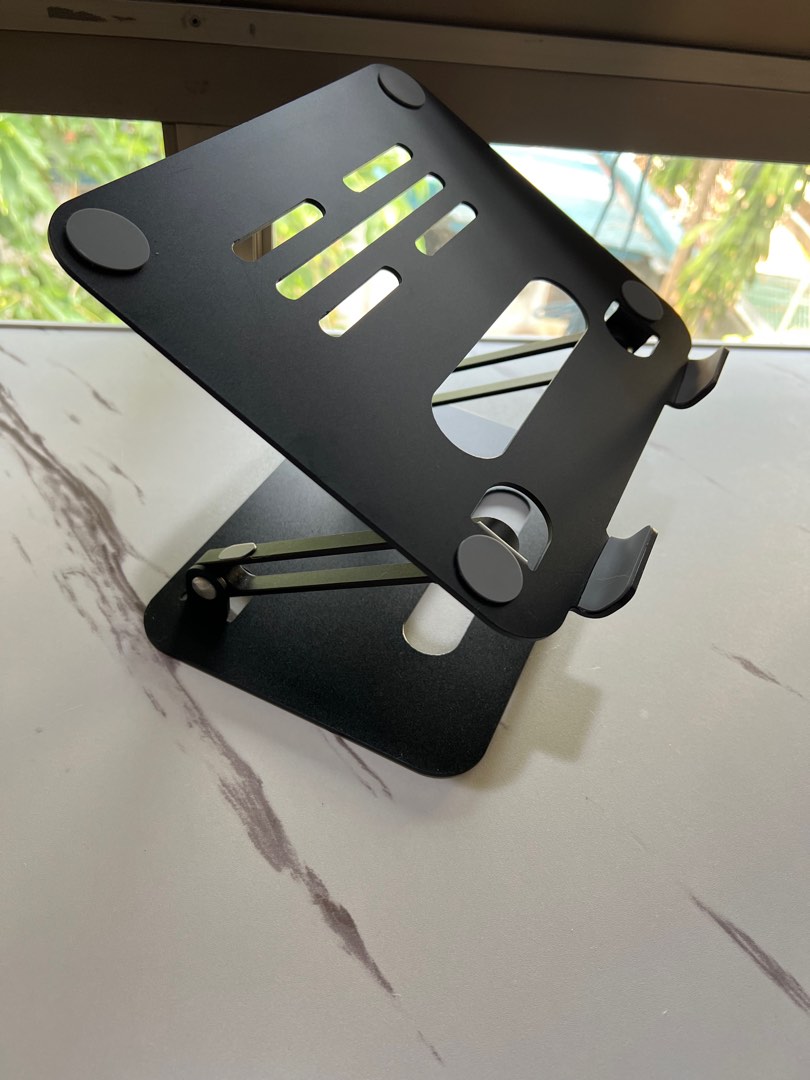 HOPER Laptop Stand Aluminum Adjustable Riser Ergonomic Design, Mobile ...