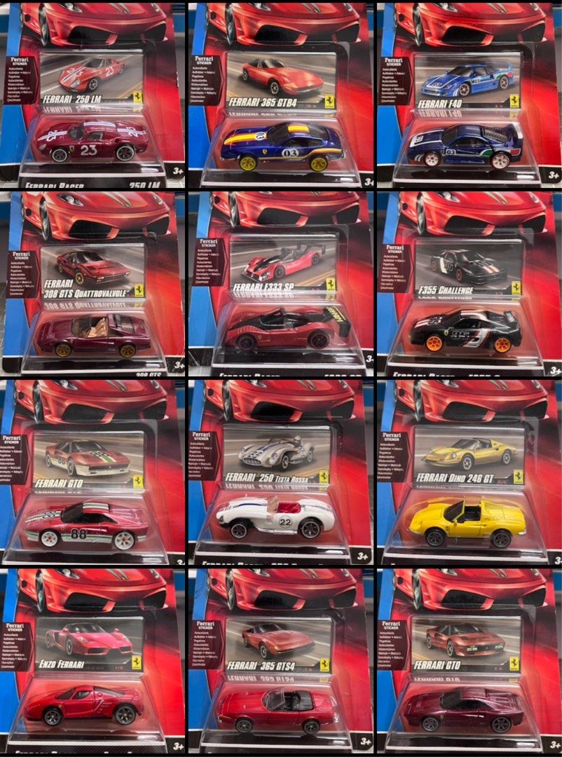 Hot wheels Ferrari, Hobbies & Toys, Toys & Games on Carousell