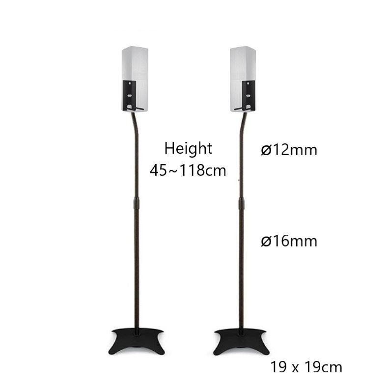 [iDS] Pair Wall Brackets & Stand Compatible with Bose Surround Speakers 700, OmniJewel Lifestyle ...