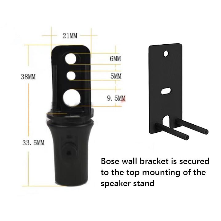 [iDS] Pair Wall Brackets & Stand Compatible with Bose Surround Speakers 700, OmniJewel Lifestyle ...