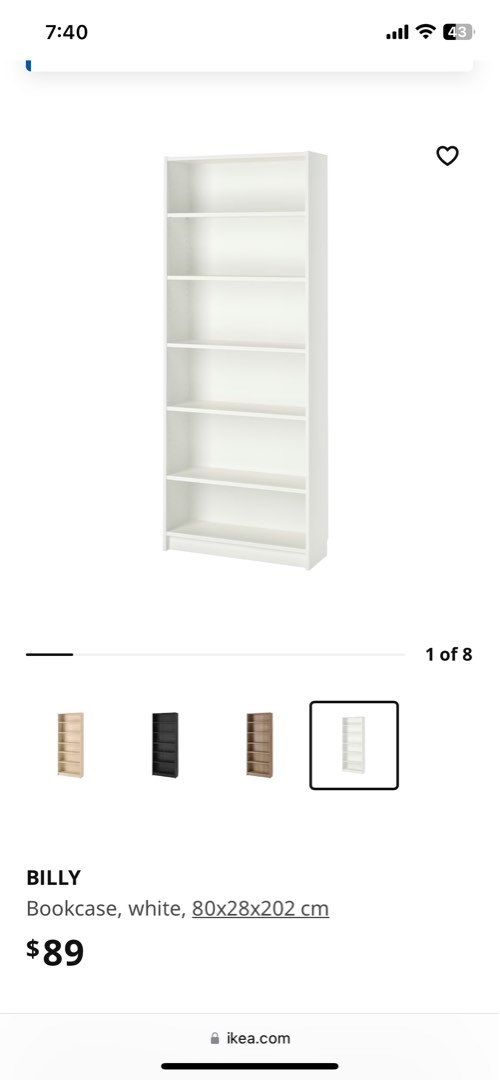 Ikea billy shelves, Furniture & Home Living, Furniture, Shelves ...