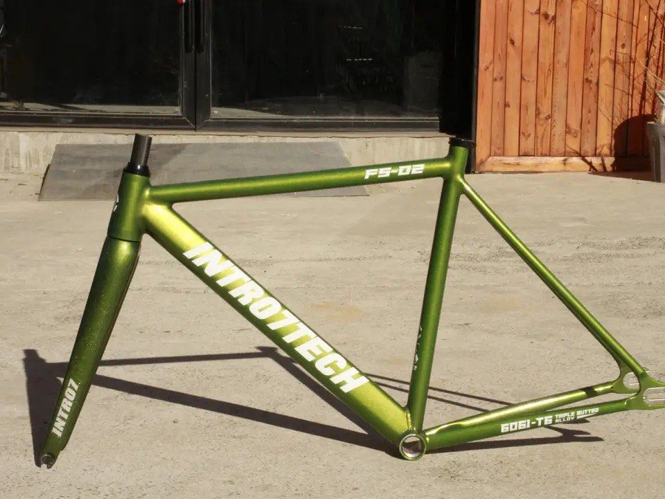 Intro7 Intro 7 FS-02 Fixie single speed track bicycle frameset, Sports ...
