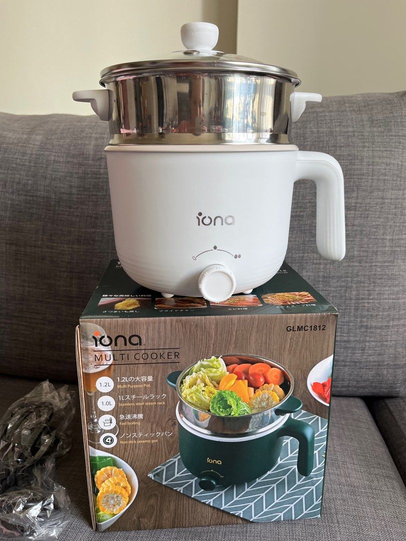 Iona 1.2L Mini Multi Cooker White, TV & Home Appliances, Kitchen ...
