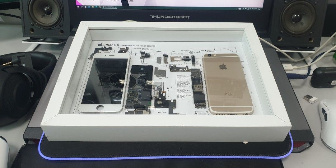 Iphone 6 and 5s Disassembly Frame Art, Mobile Phones & Gadgets, Other ...