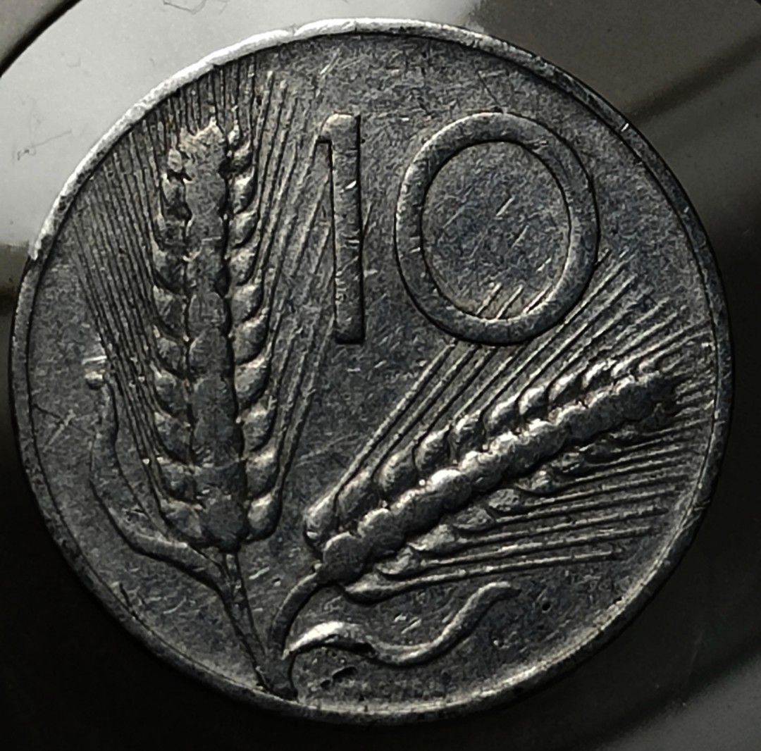 Italy Coin 1975 1951 10 Lira AU, Hobbies & Toys, Memorabilia ...