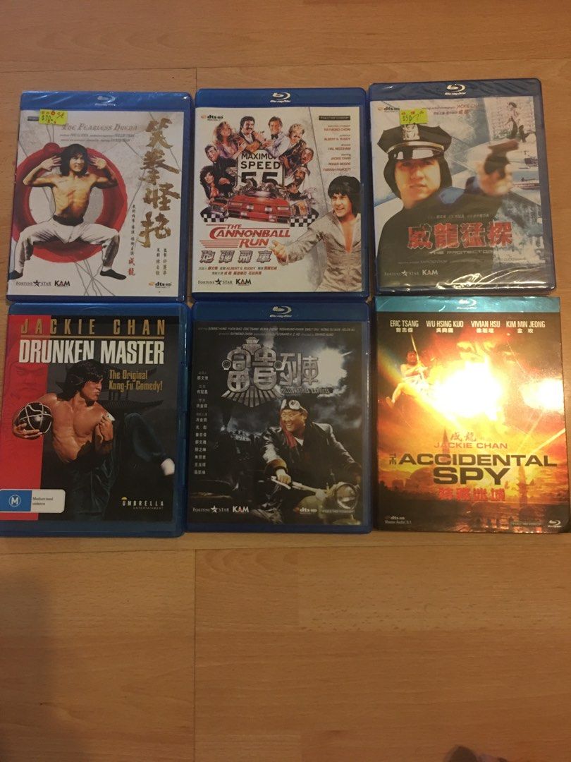 Jackie Chan Blu Ray movies x6 (2 still sealed), Hobbies & Toys, Music ...