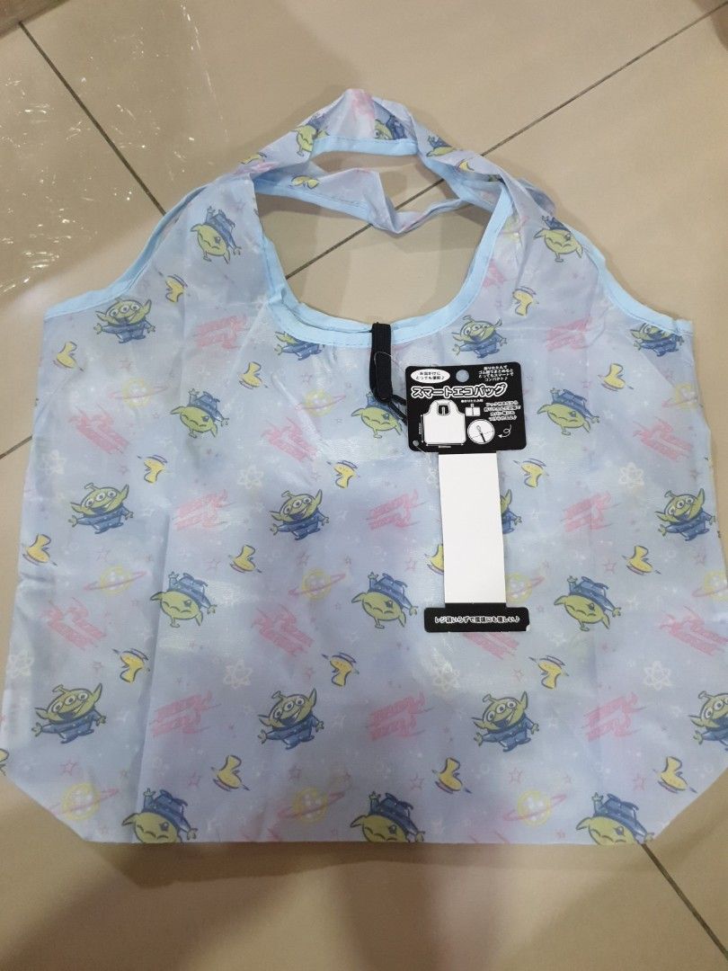 Japan Disney Pixar Smart Eco Shopping Bag / Toy Story/ Aliens, Women's Fashion, Bags & Wallets ...