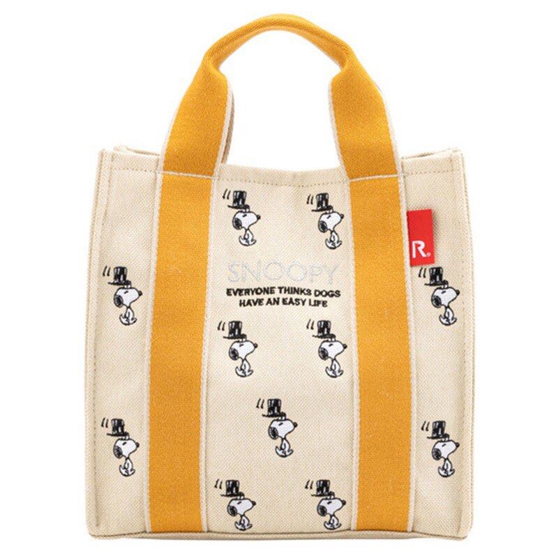 Japan Rootote Peanuts Snoopy Canvas Tote Bag, Women's Fashion, Bags & Wallets, Tote Bags on ...