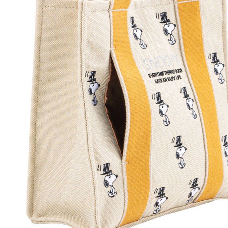 Japan Rootote Peanuts Snoopy Canvas Tote Bag, Women's Fashion, Bags & Wallets, Tote Bags on ...