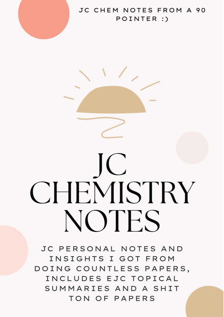 JC H2 CHEM NOTES FROM 90 POINTER, Hobbies & Toys, Books & Magazines ...