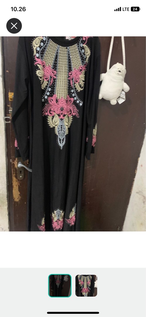 kaftan muslim hitam, Fesyen Wanita, Muslim Fashion, Lainnya di Carousell