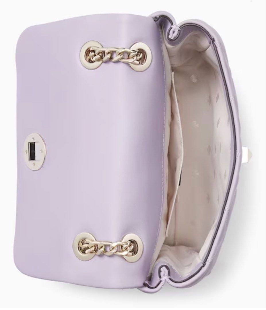 Kate Spade Natalia Flap Lilac, Luxury, Bags & Wallets on Carousell