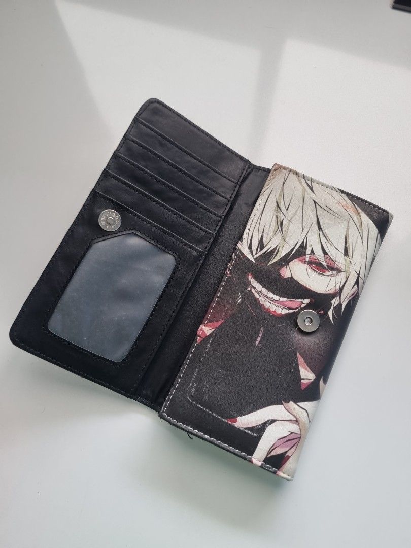Ken kaneki Anime Long Wallet, Men's Fashion, Watches & Accessories ...