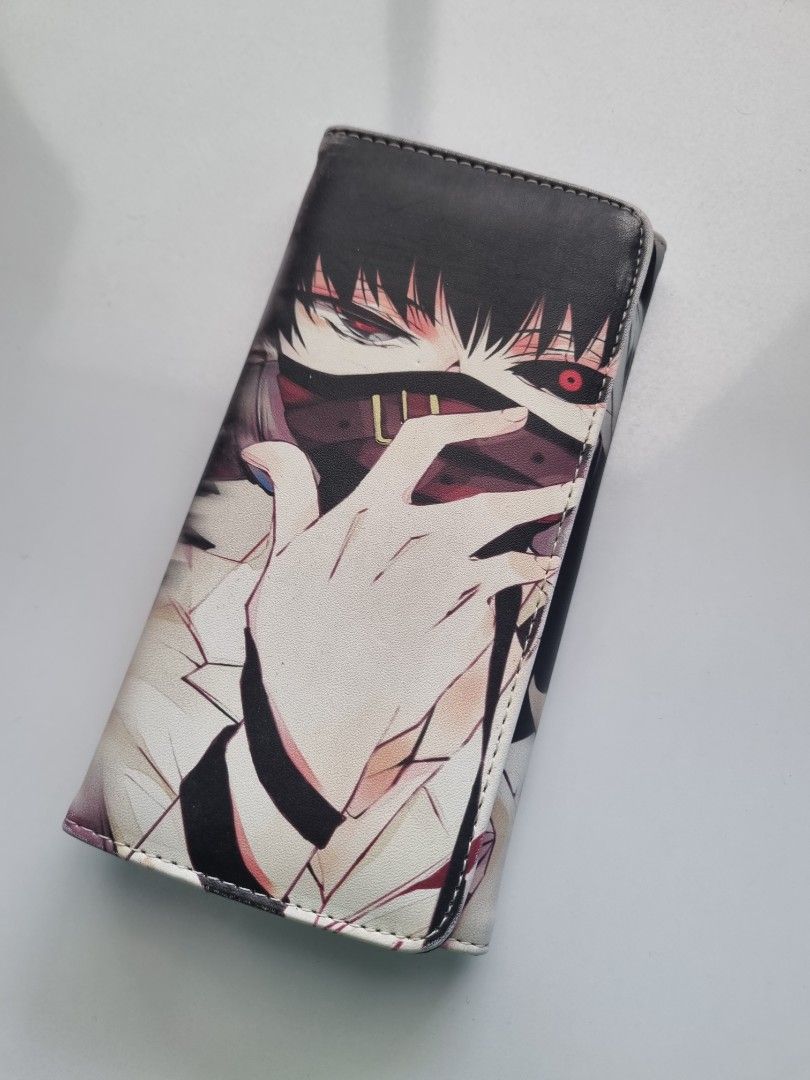 Ken kaneki Anime Long Wallet, Men's Fashion, Watches & Accessories ...