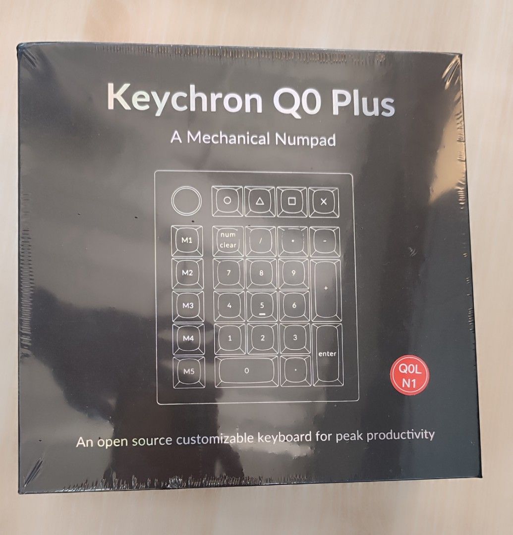 Keychron Q0 Plus QMK NumPad - Silver Grey - RED switch, Computers ...