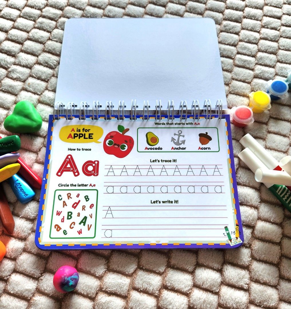 Kids Custom ABC Alphabet Tracing (A5), Hobbies & Toys, Toys & Games on ...