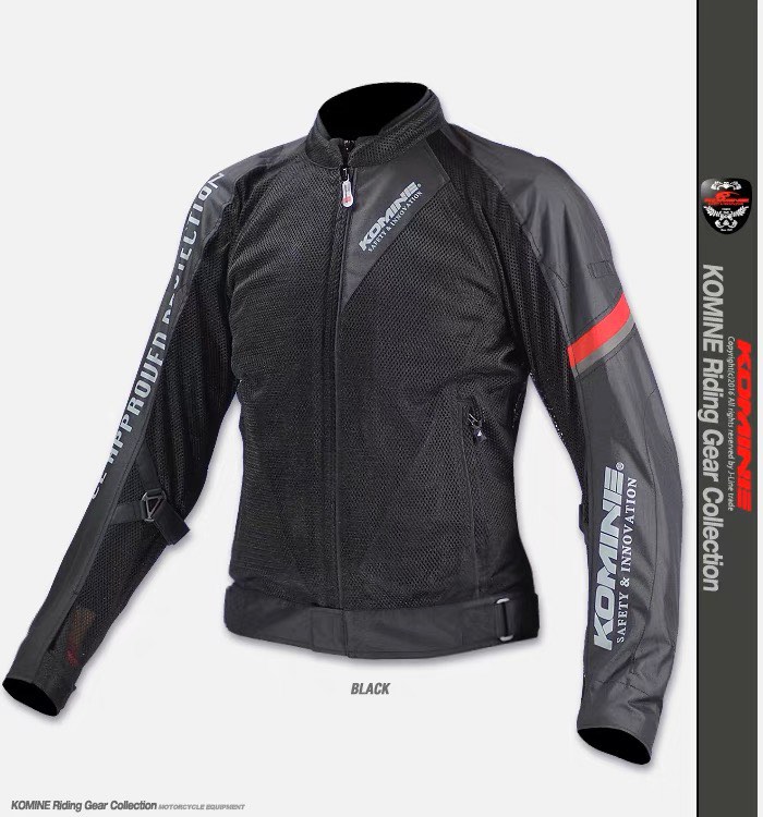 Komine Cool Mesh Riding Jacket JK098, Motorcycles, Motorcycle Apparel on Carousell