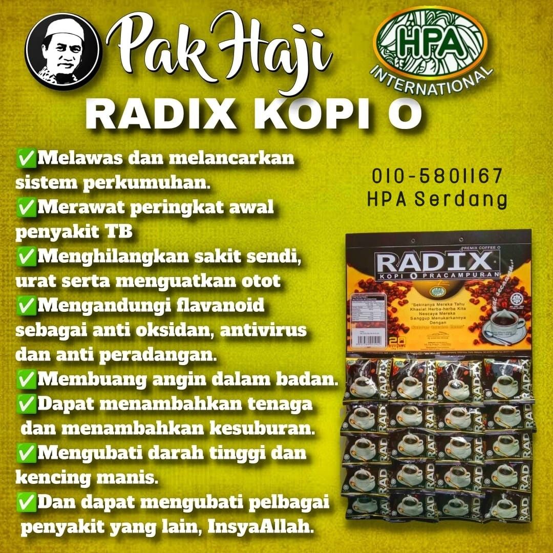 HPA RADIX KOPI O, Food & Drinks, Other Food & Drinks on Carousell