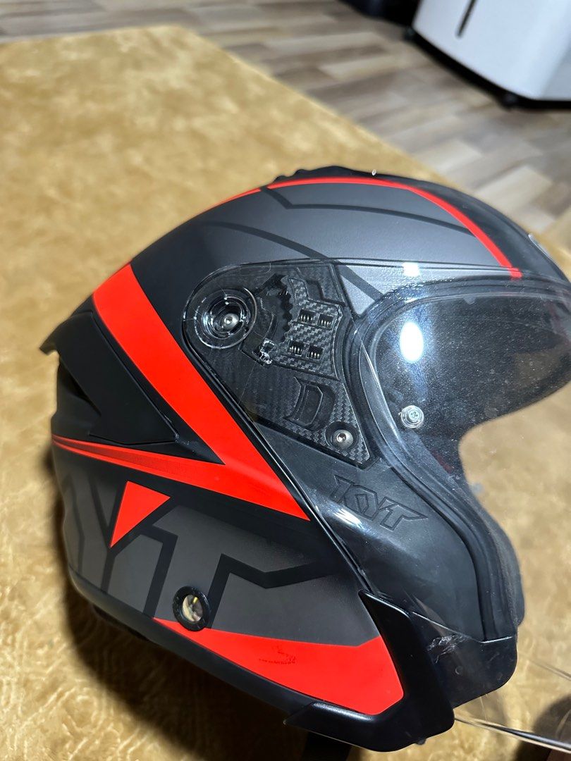 KYT NFJ helmet, Motorcycles, Motorcycle Apparel on Carousell