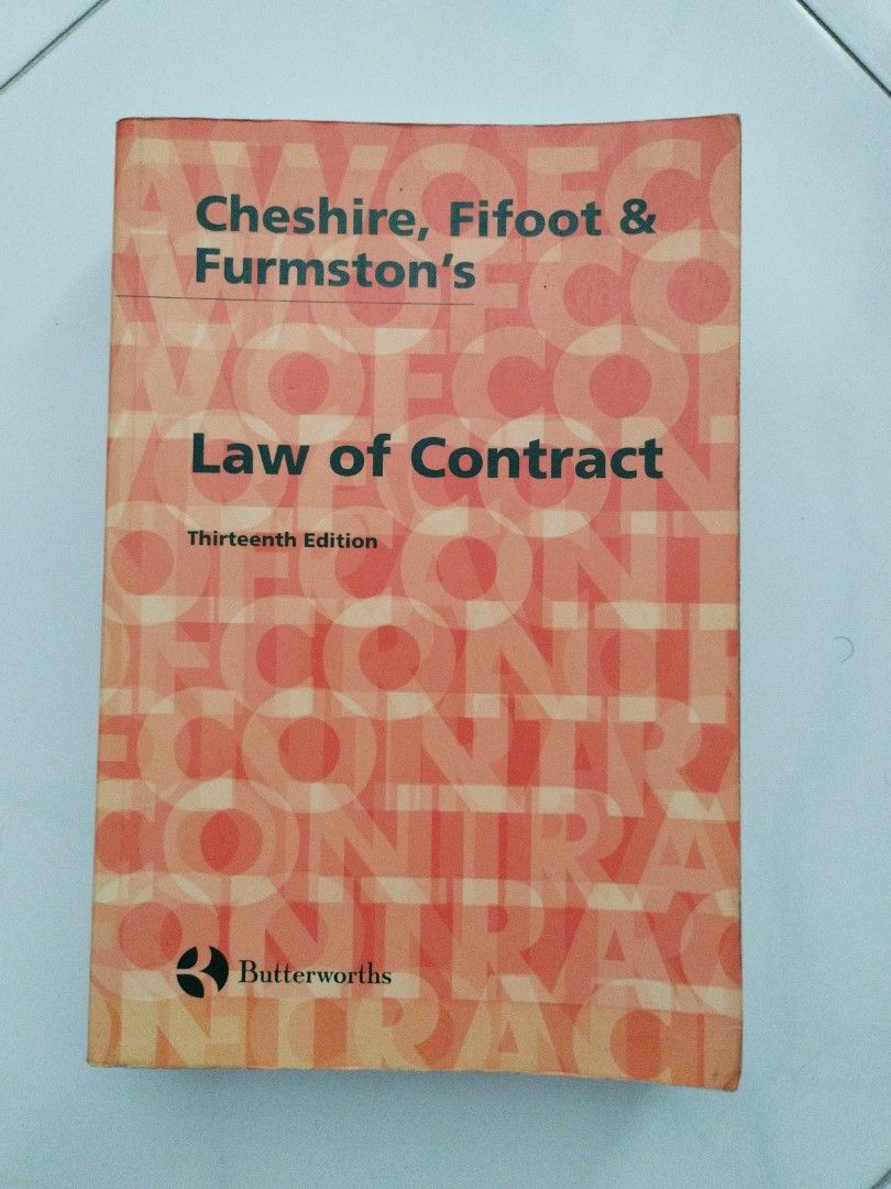 Law of Contract (Cheshire, Fifoot & Furmston's), Hobbies & Toys, Books ...