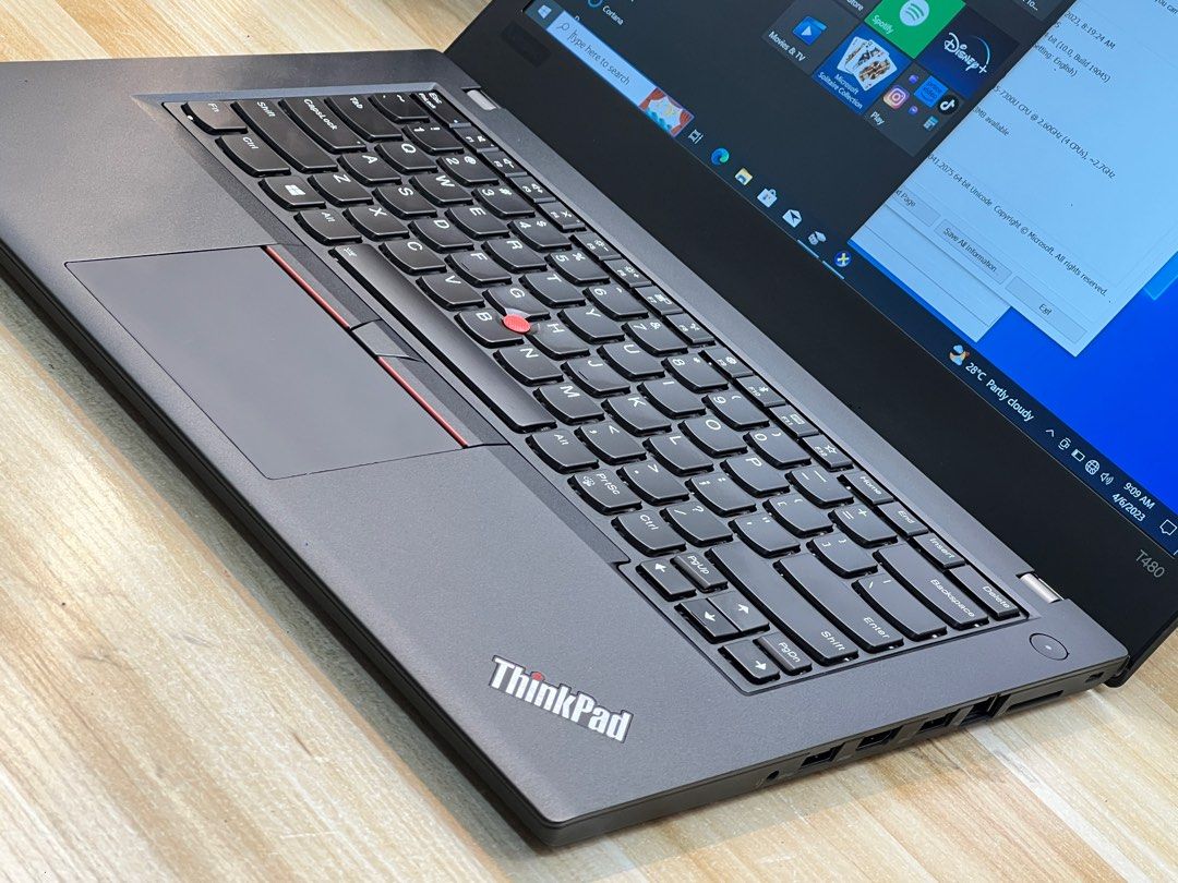 Lenovo ThinkPad T480 i5 7th Gen vPro 8GB RAM 256GB SSD FULL HD 1080 14. ...