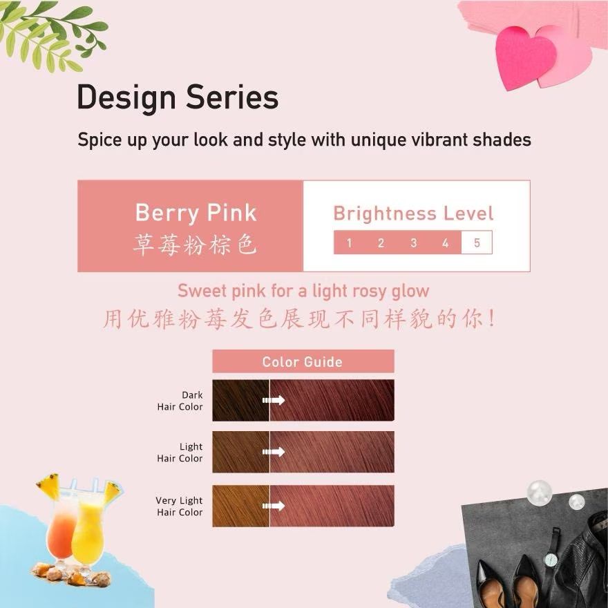 Liese Bubble Hair Dye (Berry Pink), Beauty & Personal Care, Hair on ...