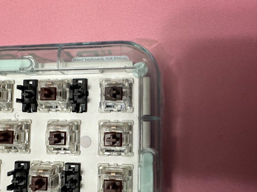 Like New MelGeek Mojo 68 Mojo68 Transparent Mechanical Keyboard ...