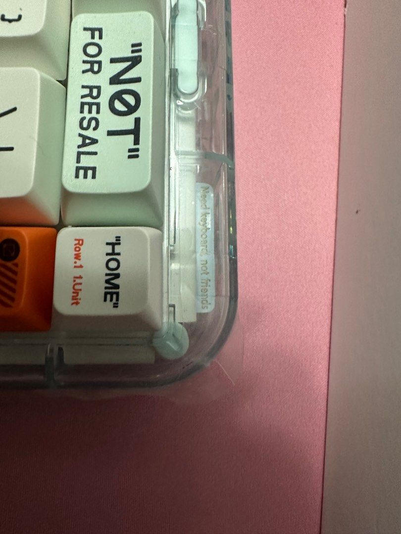 Like New MelGeek Mojo 68 Mojo68 Transparent Mechanical Keyboard ...