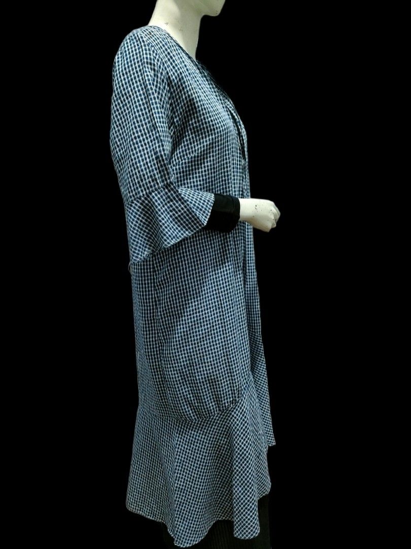 Long outer kotak model gemoy, Fesyen Wanita, Pakaian Wanita, Atasan di ...