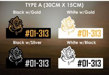 Lord Ganesh House Unit Number Plate | Elephant God | Customize Acrylic ...