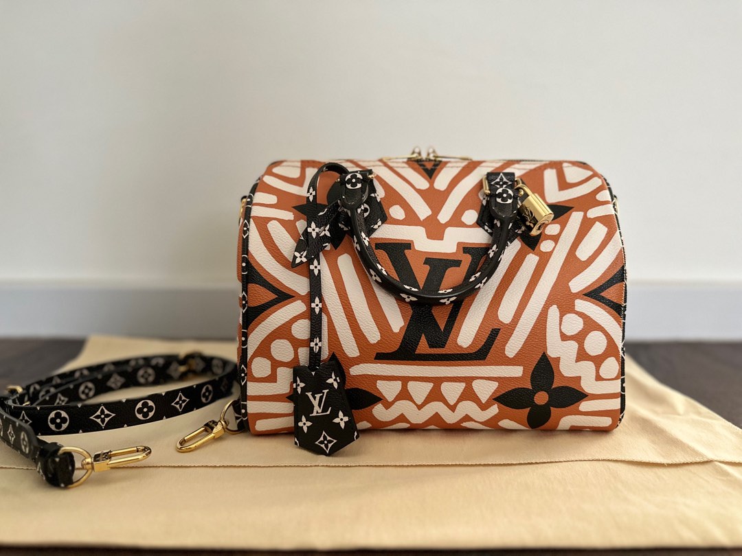 LV Speedy B25 Crafty Edition - Not Hermes not Chanel, Luxury, Bags & Wallets on Carousell
