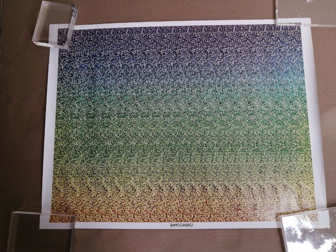 Magic Eye Poster Dinosaurs, Hobbies & Toys, Memorabilia & Collectibles ...