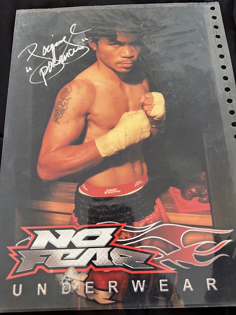 Manny Pacquiao Vintage Signed No Fear Poster on Carousell