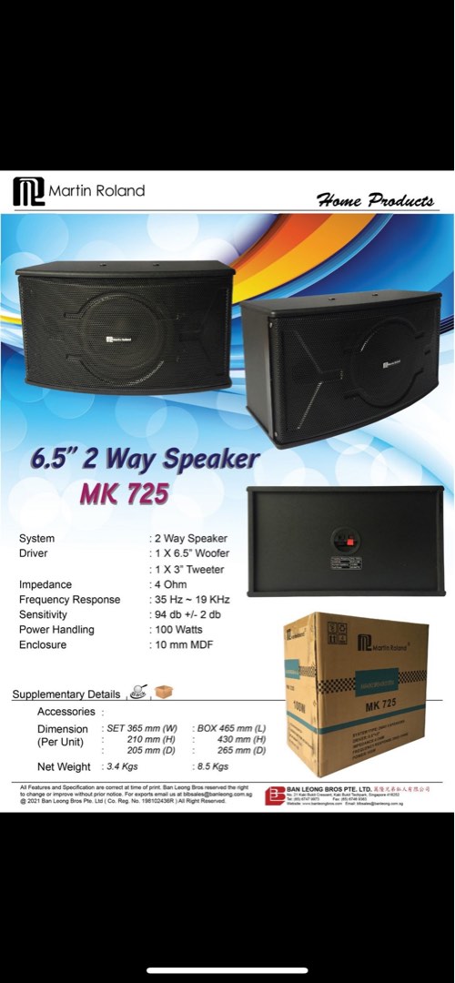 Martin roland mk 725, Audio, Soundbars, Speakers & Amplifiers on Carousell