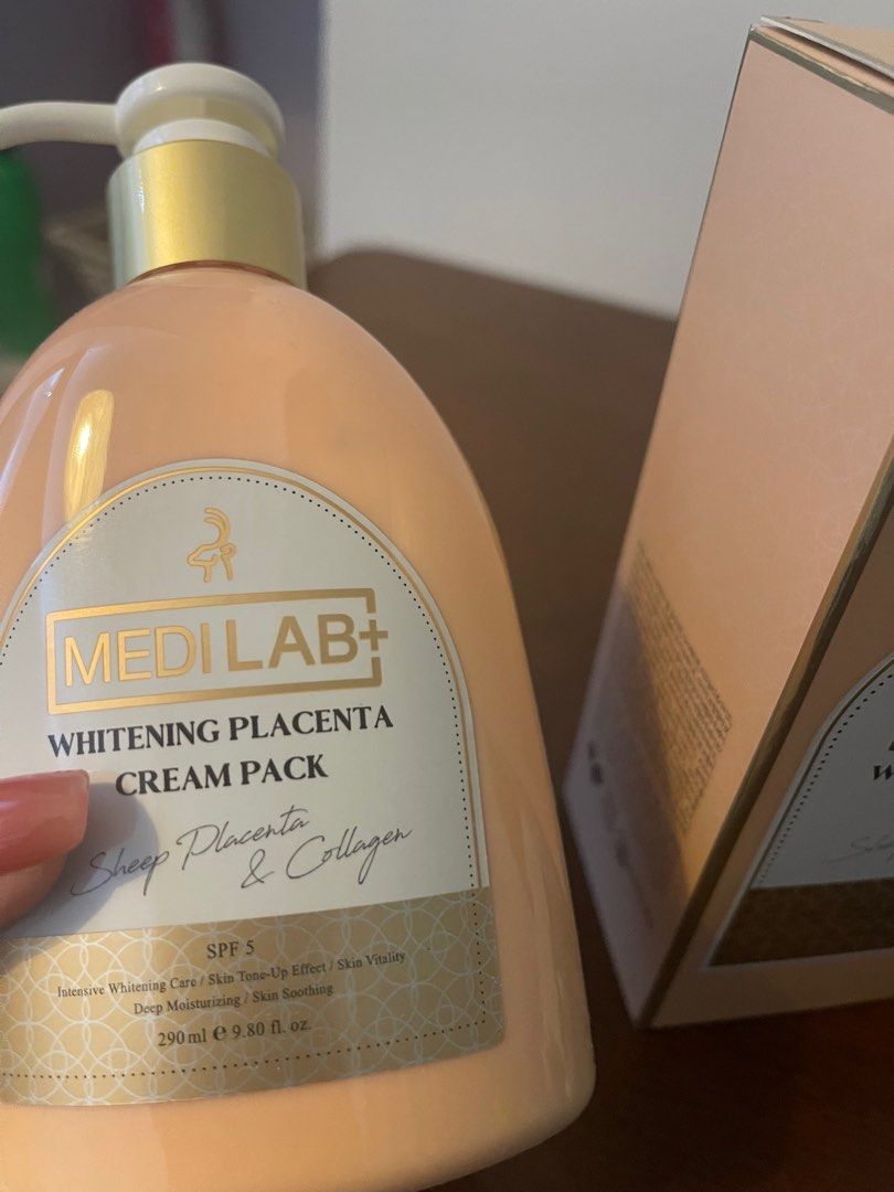 MEDILAB+ Whitening Placenta Cream Pack, Beauty & Personal Care, Bath ...