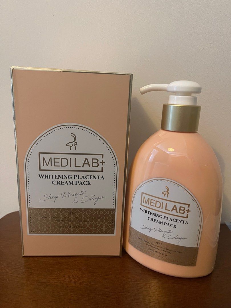 MEDILAB+ Whitening Placenta Cream Pack, Beauty & Personal Care, Bath ...