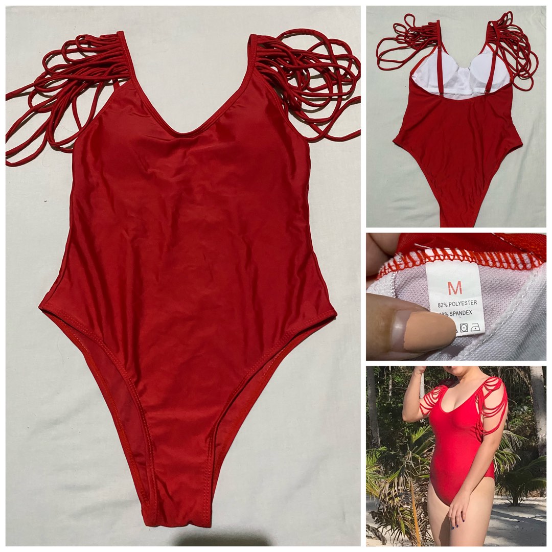 Medium One Piece Red Swimsuit For Sale Once Used On Carousell