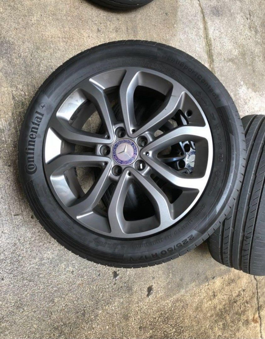 Mercedes original rims x4, Car Accessories, Tyres & Rims on Carousell