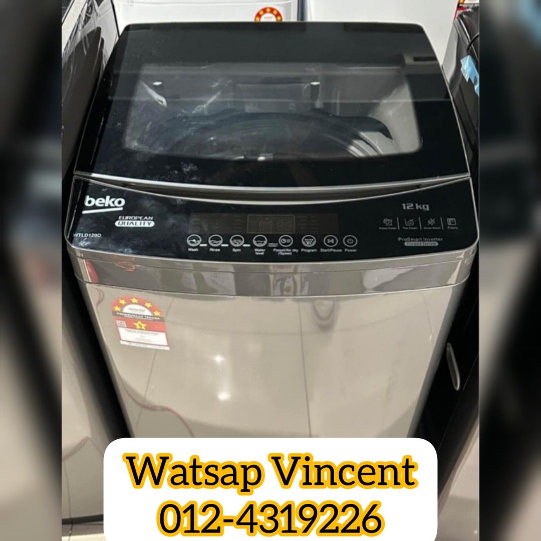 Mesin Basuh 12KG Auto Beko Ansuran Kedai, TV & Home Appliances, Washing ... Mesin Basuh 12KG Auto Beko Ansuran Kedai, TV & Home Appliances, Washing ...