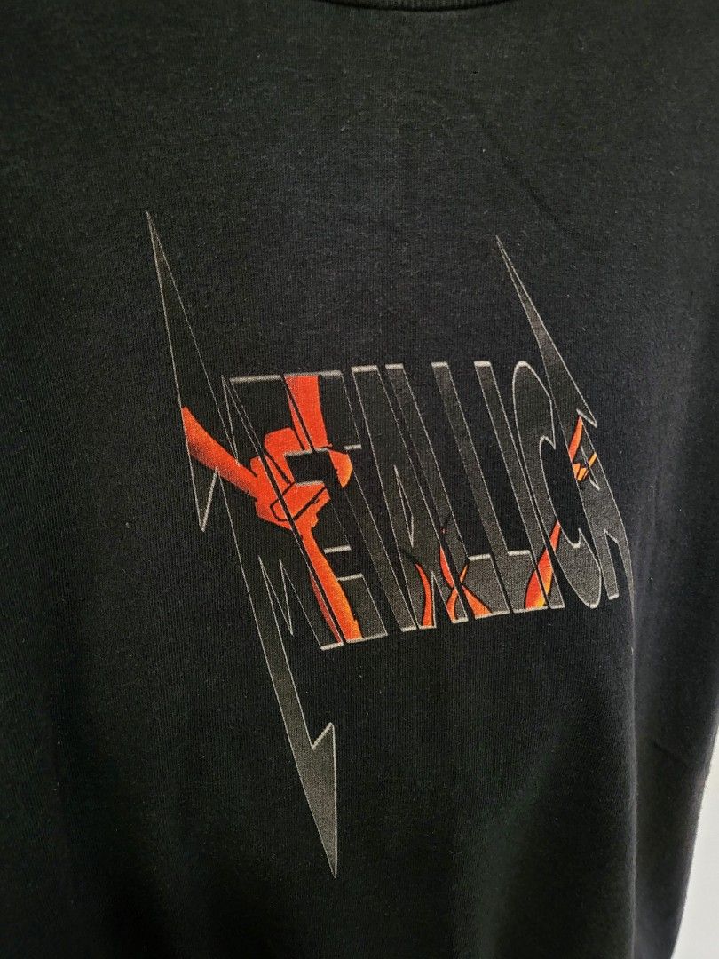 Metallica shadow ( band tee ), Men's Fashion, Tops & Sets, Tshirts ...