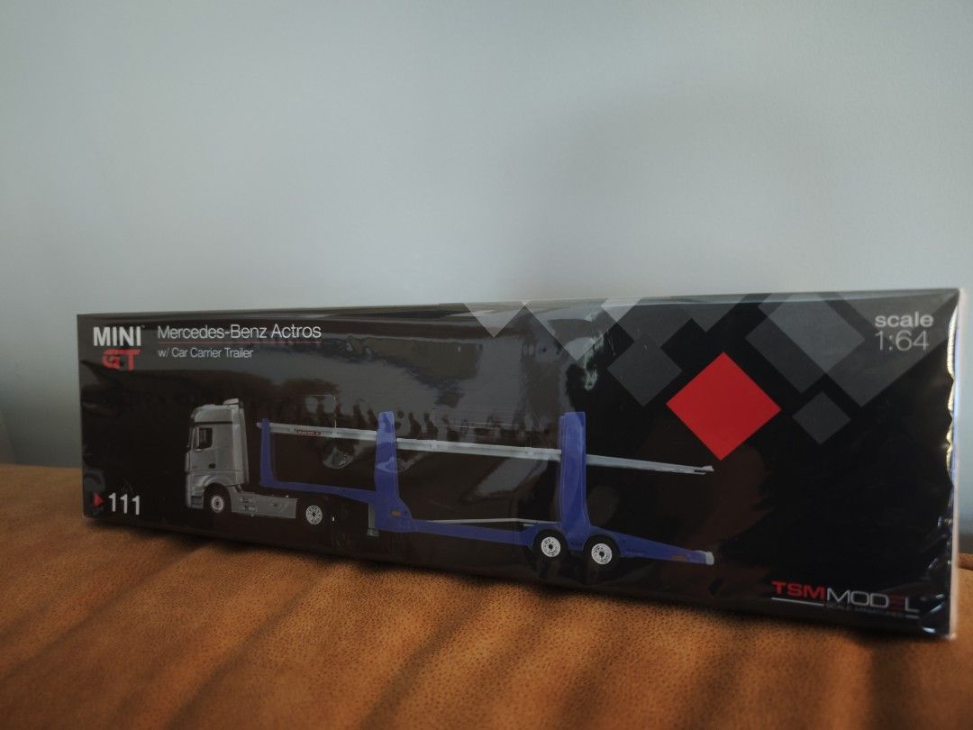 Mini GT Mercedes Benz Actros Car Carrier Trailer, Hobbies & Toys, Toys ...