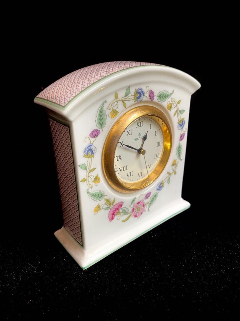 Minton Haddon Hall Trellis Clock, Hobbies & Toys, Memorabilia ...