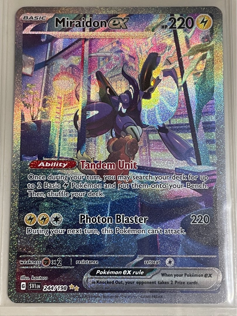 Miraidon Ex Pokemon Card, Hobbies & Toys, Toys & Games on Carousell