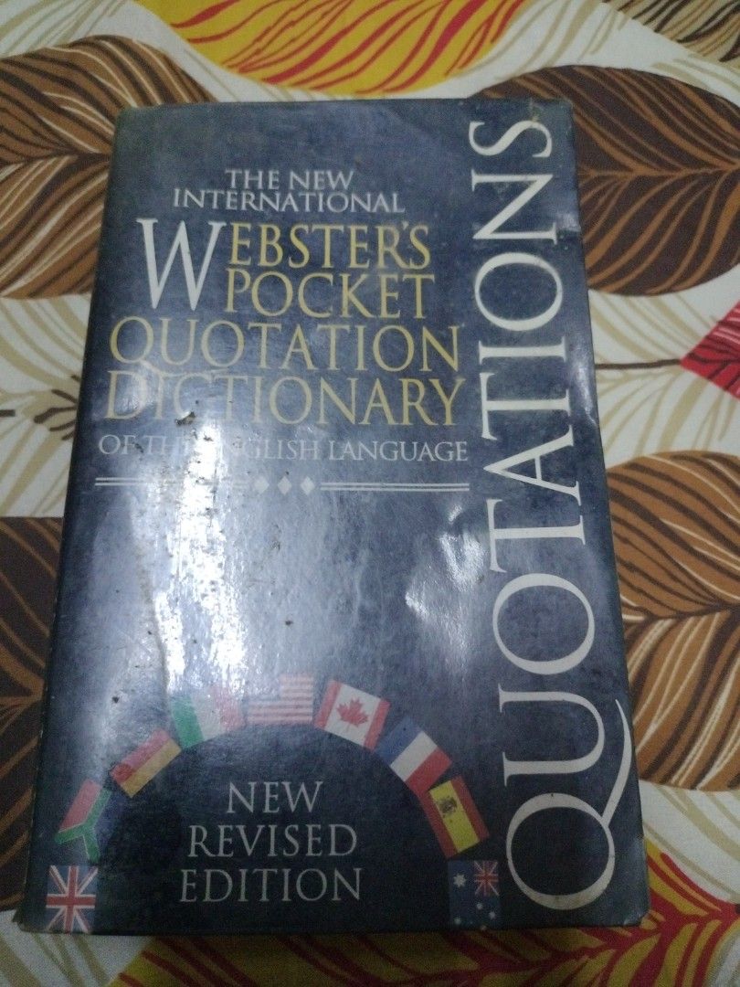 Miriam Webster's pocket dictionary quotation, Hobbies & Toys, Books ...