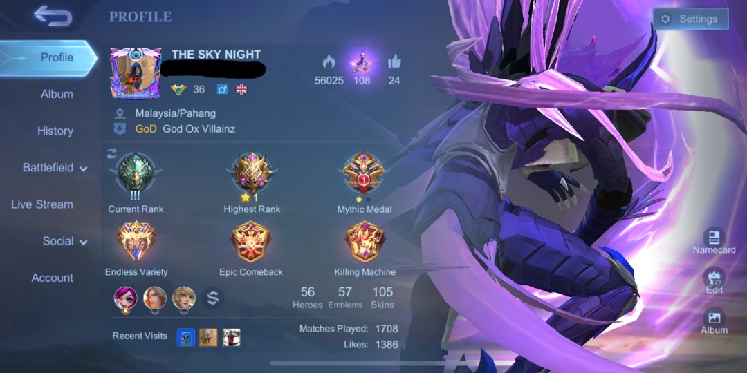 MLBB ACCOUNT, Video Gaming, Video Games, Others on Carousell