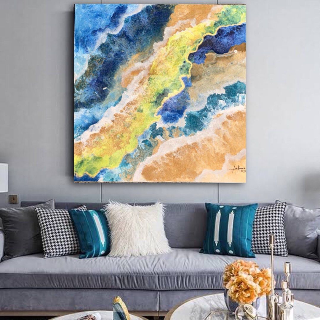 Modern Abstract Paintings, Furniture & Home Living, Home Decor, Other ...